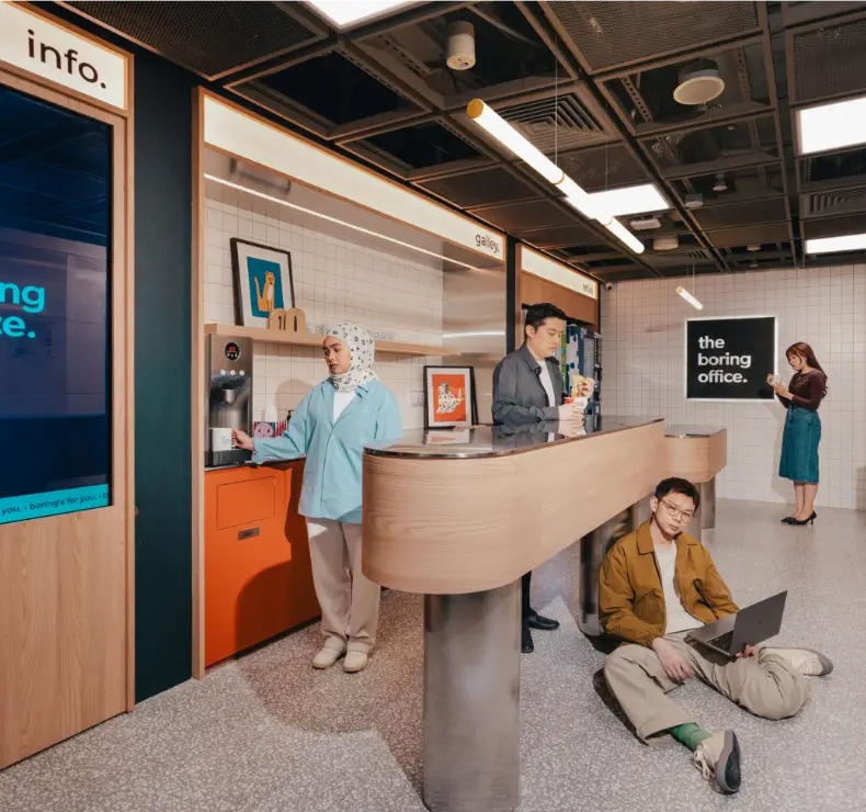 the boring office concept - about us