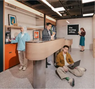 the boring office Concept – Rethinking Modern Workspaces